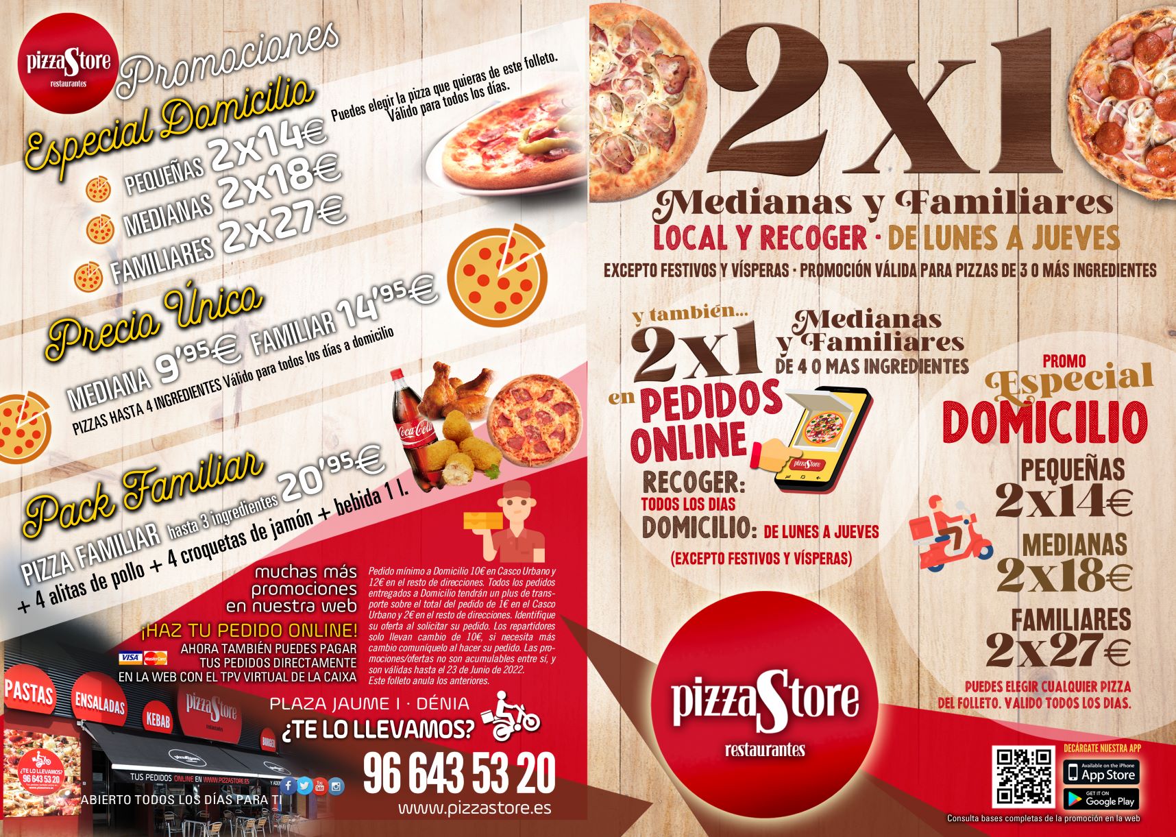 Portada Folleto Primavera 2022 | Pizzastore